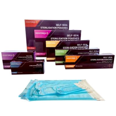 Self Seal Sterilisation Pouches 200 Box Medicom