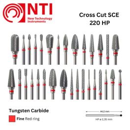 NTI TC Fine Cross Cut (140) SCE HP Lab bur 1/Pk